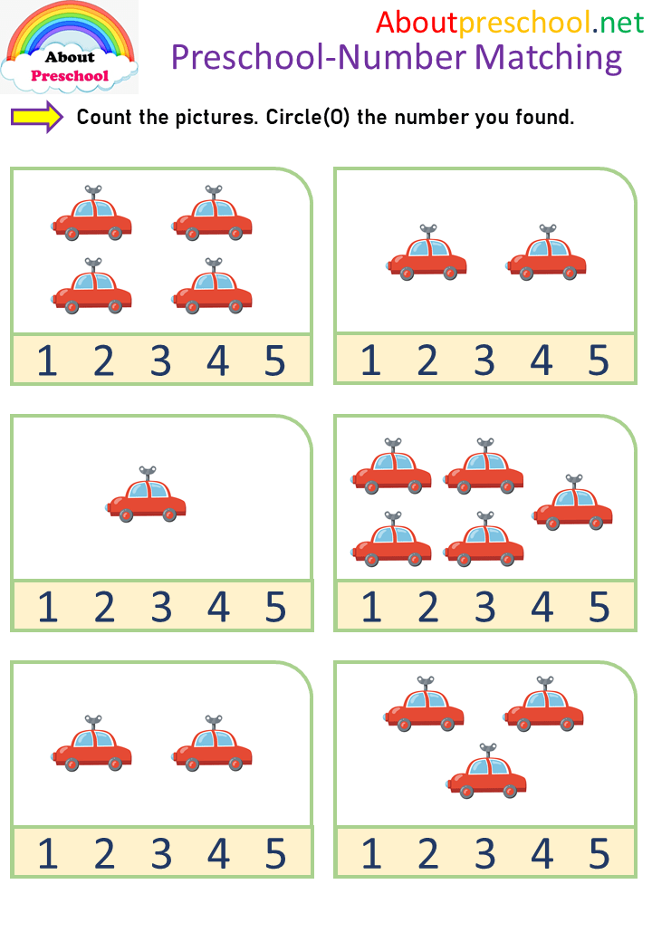 Preschool-Number Matching - 13 - About Preschool